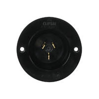 Clipsal 435A-BK | Standard Series Socket Inlet 3 Pin 10 Amp 250V | Black