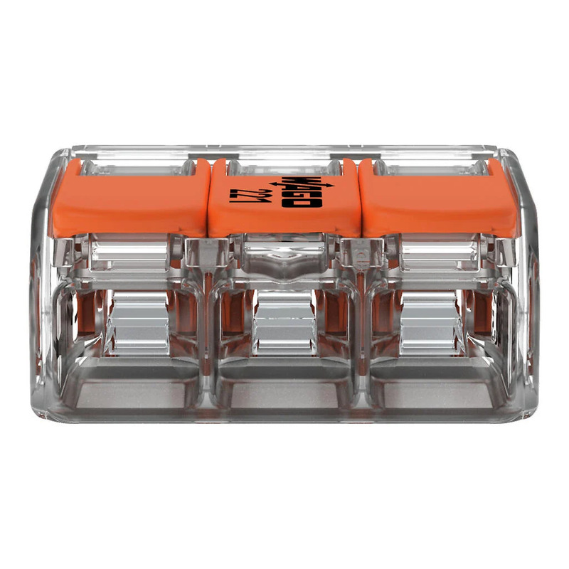 Wago 221-413 | 4mm² 3-Way Compact Splicing Connector | Jar of 50