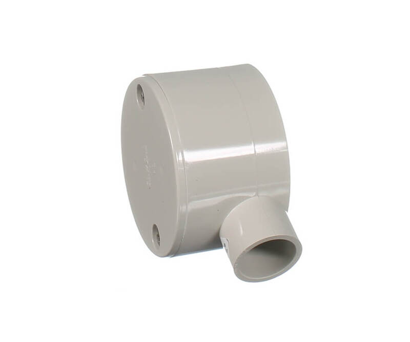 Clipsal 240-20-1-GY | 1 Way 20mm Round Shallow Junction Box