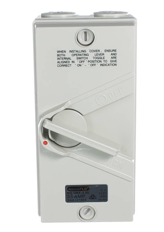Single Pole 35Amp 250v Isolating Switch (IP66 Rated) | 30214