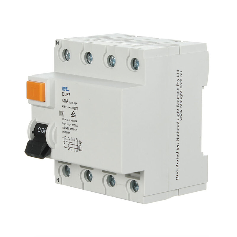 4 Pole 40amp RCD 30ma 6KA | NLS 30396