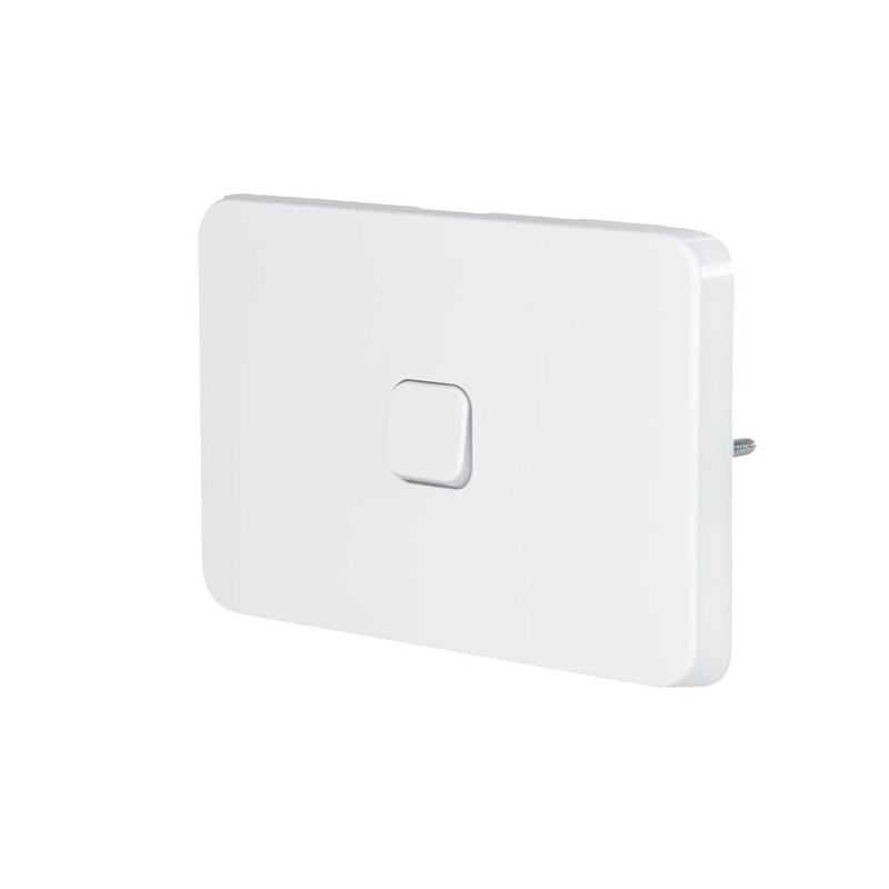 Clipsal Iconic 3041HA-VW | Switch 1 Gang 10Amp Horizontal | Vivid White