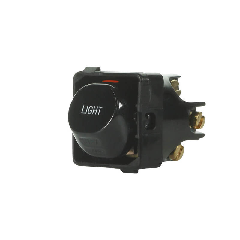 Clipsal 30LMBK | 30 Series 10A Switch Mech Marked 'LIGHT' | Black
