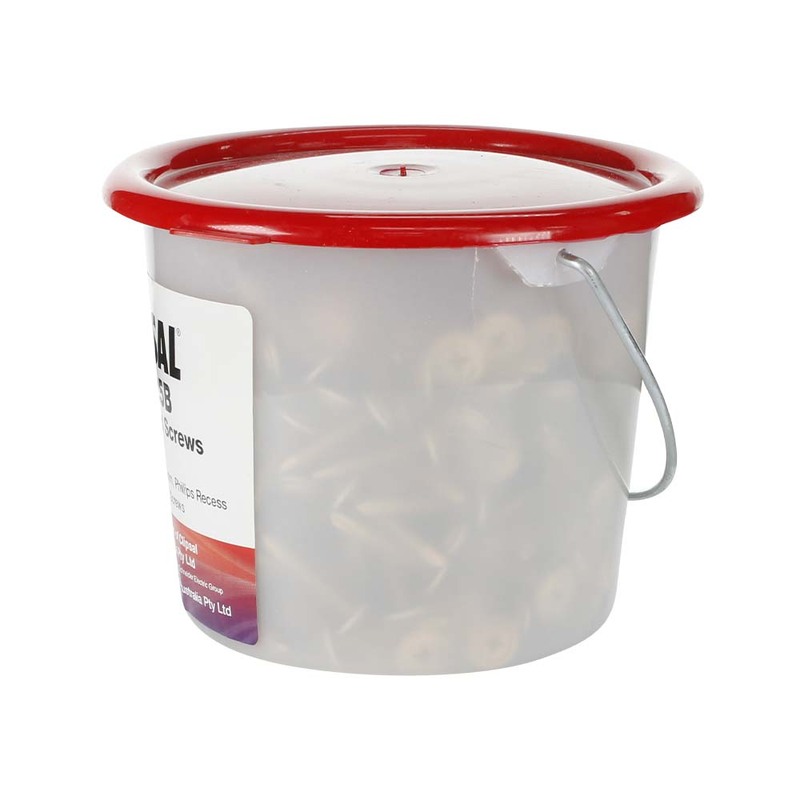 Clipsal 357WH25B | Self Drilling Washer Head Screws 8g x 25mm, Bucket ...