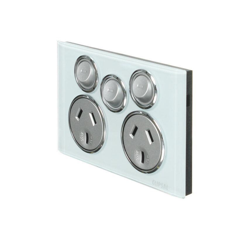 CLIPSAL SATURN 4025XA-OM | 10Amp Double Power Point | Removable Extra ...