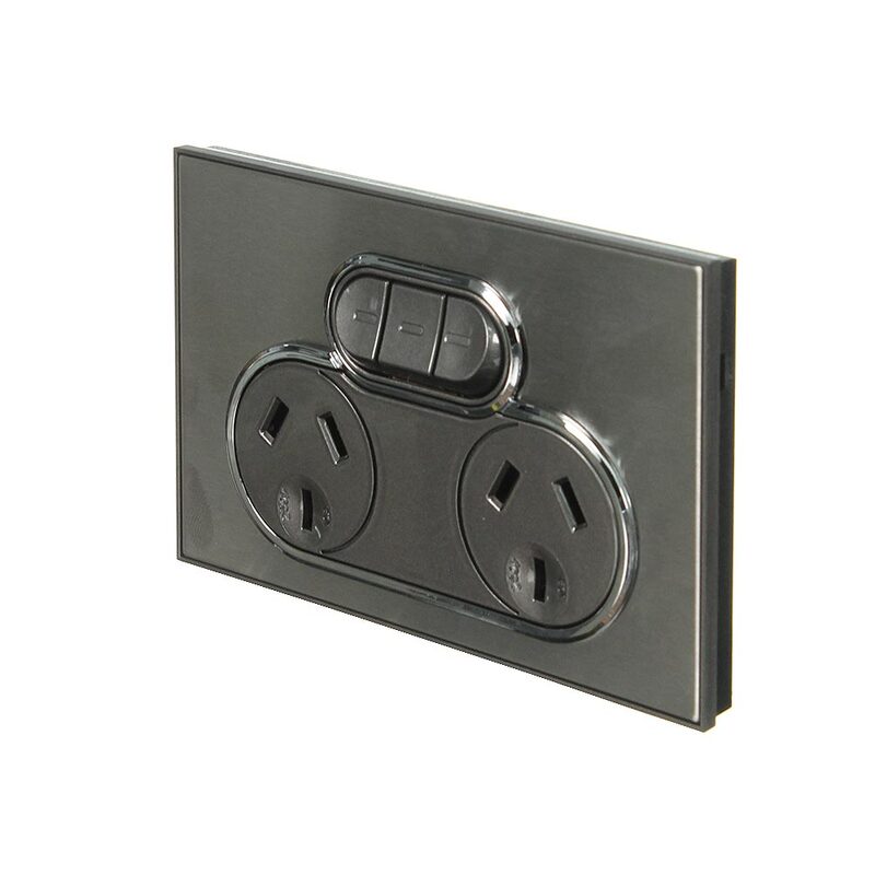 CLIPSAL SATURN 4025X-HS | 10Amp Double Power Point | With Extra Switch ...