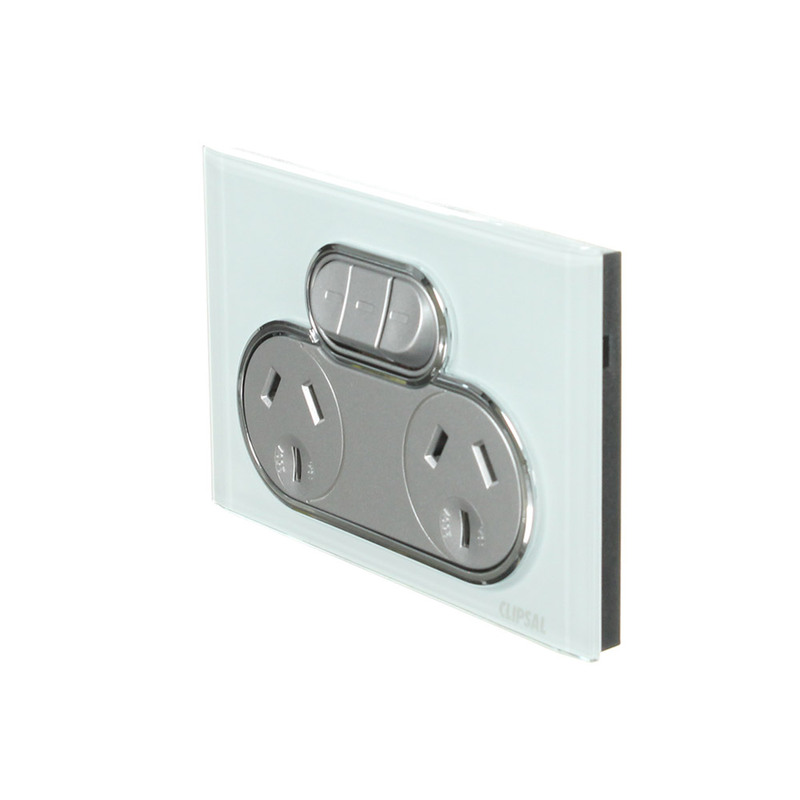 CLIPSAL SATURN 4025X-OM | 10Amp Double Power Point | With Extra Switch ...
