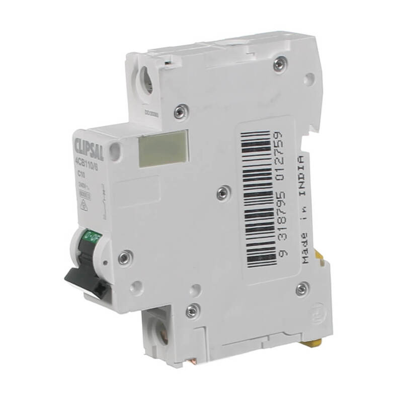 CLIPSAL 4CB110/6 | 10amp Single Pole 6kA Circuit Breaker C Curve