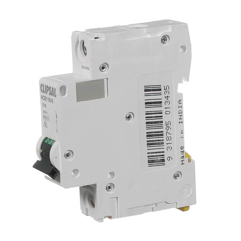 CLIPSAL 4CB116-6 | 16amp Single Pole 6kA Circuit Breaker C Curve