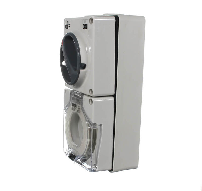 Clipsal 56C310-GY | 3 Pin 10Amp Switched Socket Outlet IP66 | 56 Series