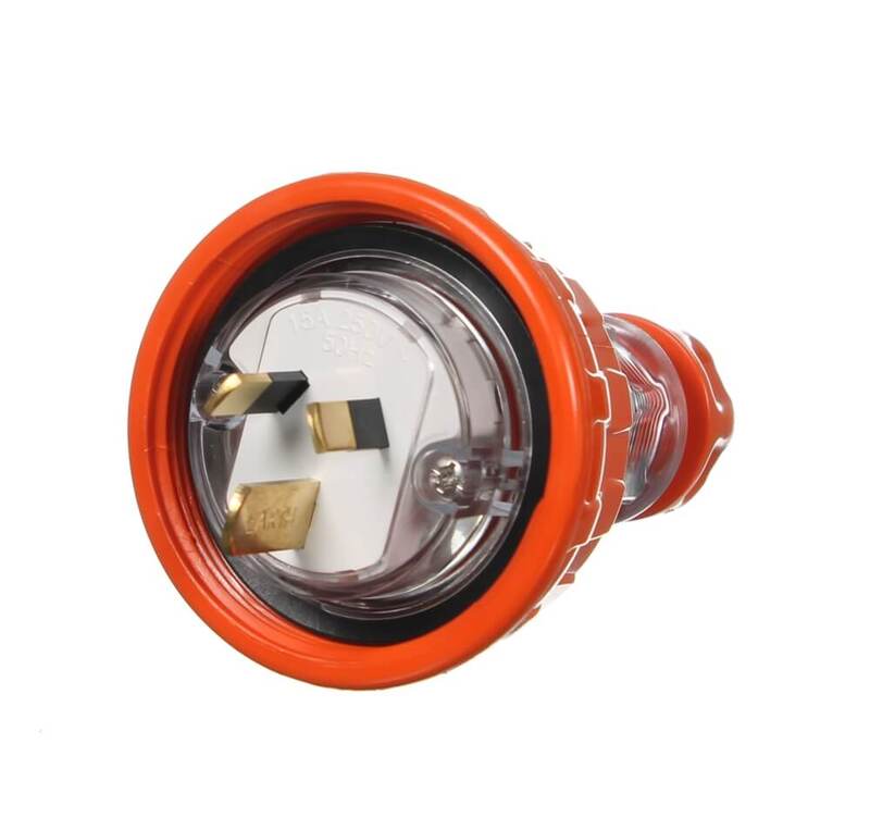 CLIPSAL 56P315-EO | 3 Pin Flat 15Amp Straight Plug IP66 | 56 Series