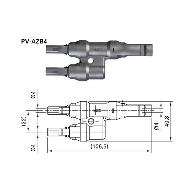 Elcon Cables BRANCHPR | Genuine MC4 Branch Pair Connectors