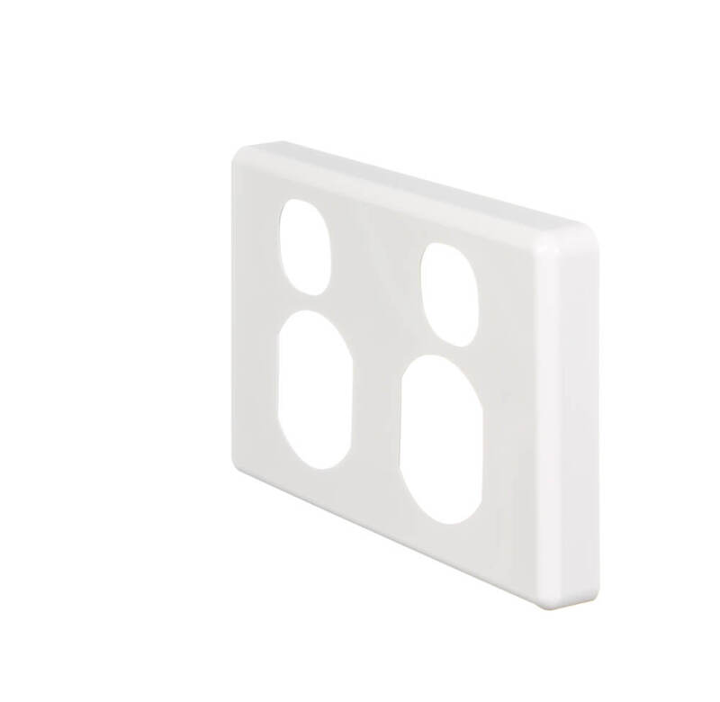 Clipsal C2025C | White Cover only to suit C2025-WE Classic double power ...