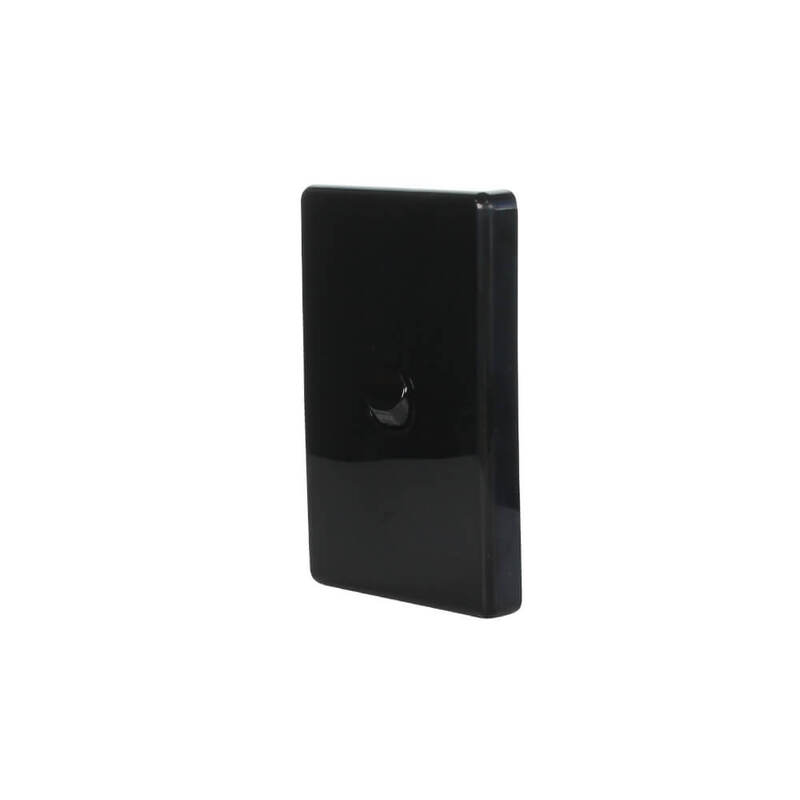 Clipsal C2031VABK | C2000 Series Vertical Switch 1 Gang 10A | Black
