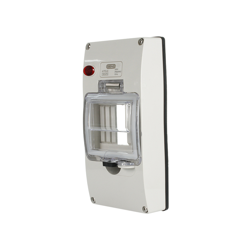 GEN3 CBC4PN | 4 Pole RCD/MCB Cover With Neon IP66