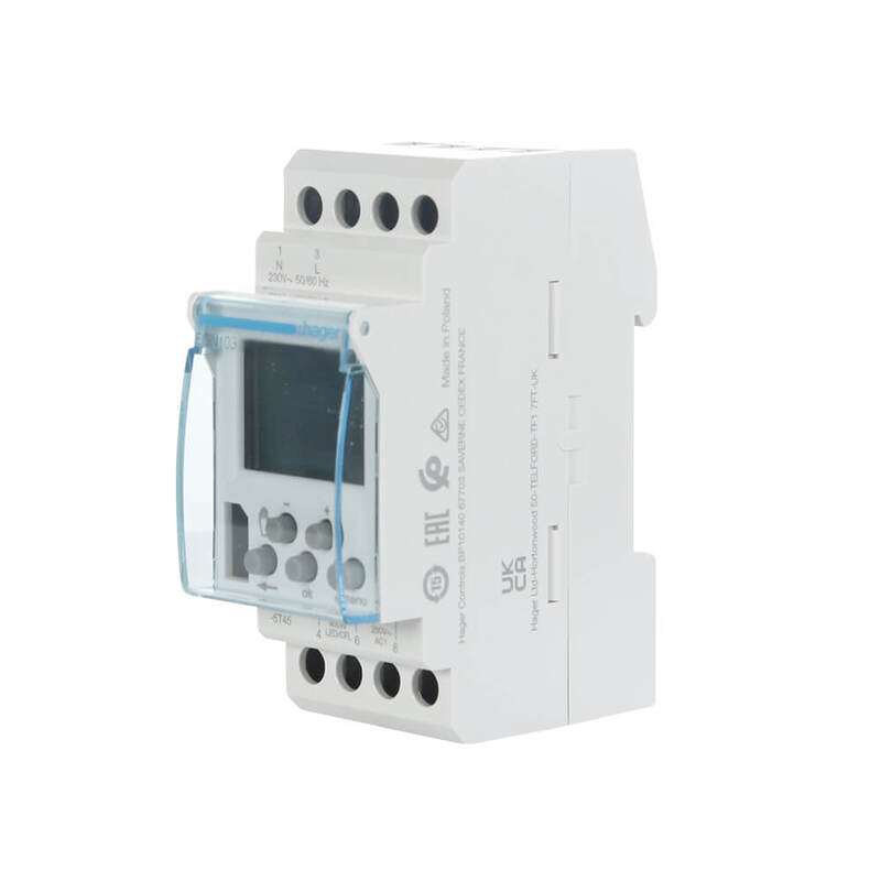 HAGER EGN103 | Digital Time Switch 1 Channel Weekly Cycle