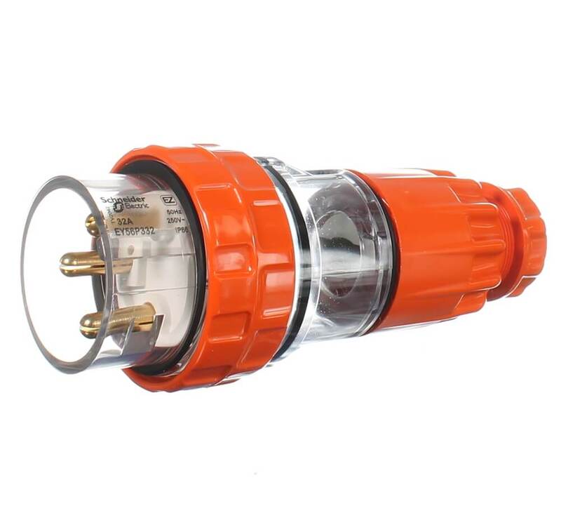 CLIPSAL EY56P332 EASY56 | Plug Straight 1Phase 32Amp 3Pin Round IP66