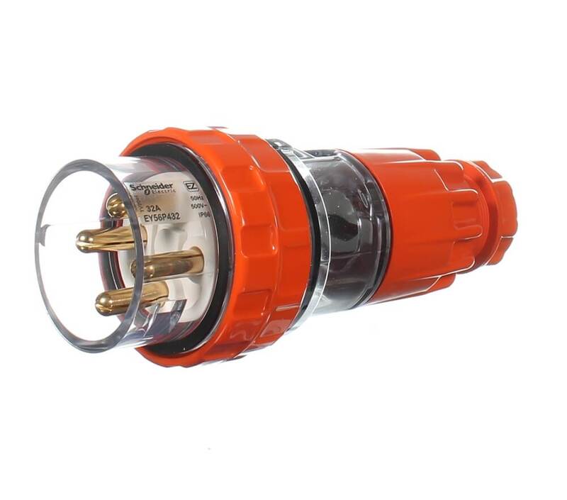 CLIPSAL EY56P432 EASY56 | Plug Straight 3Phase 32Amp 4Pin Round IP66