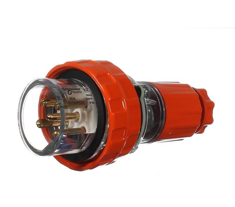 CLIPSAL EY56P520 EASY56 | Plug Straight 3Phase 20Amp 5Pin Round IP66