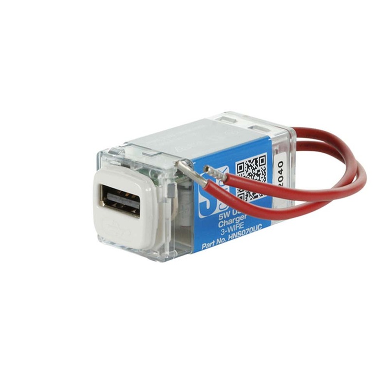 Cabac 5W USB Charger 3 wire 5.2V 1amp | HNS070UC - CABAC