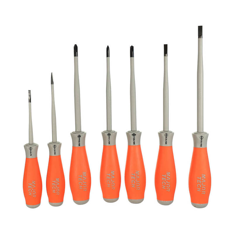 Major Tech KTK0407S | Insulated Slimline Screwdriver Set | 7 Set