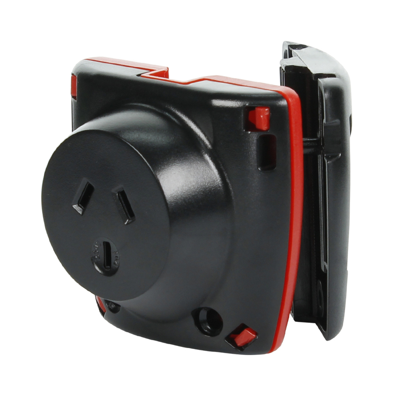 Melec ML-BS-PB | Blind Snake™ Rapid Plug Base | Black & Red