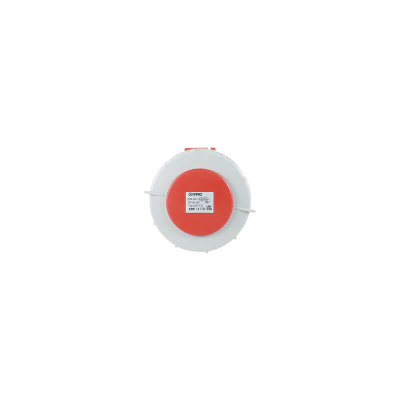 Qixing QX1121 | Extension Socket 3-Phase 63A 400V 5-Pin Round IP67