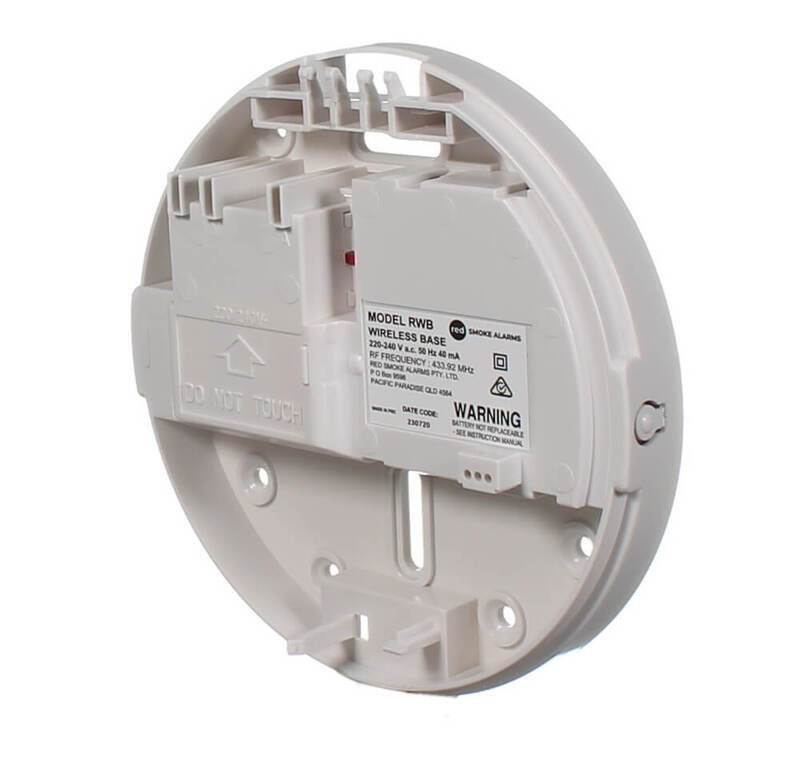 Red Smoke Alarms RWB | Wireless Base for 240v smoke alarms