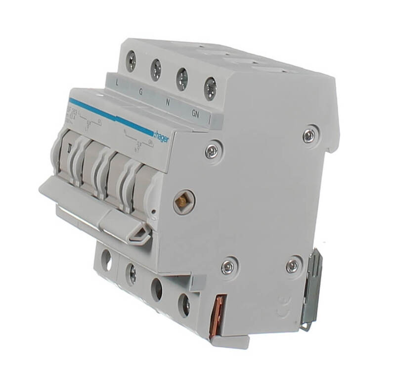 HAGER SF263 | Changeover Switch 2 Pole 63 Amp