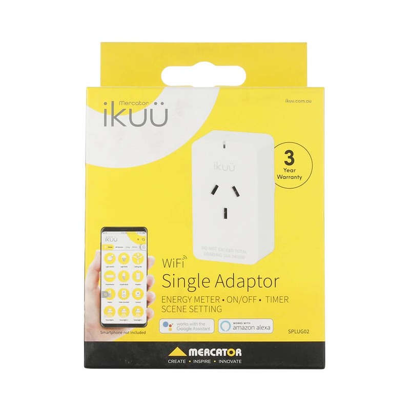 Mercator Ikuu SPLUG02 | Smart Single Adapter | Wi-Fi