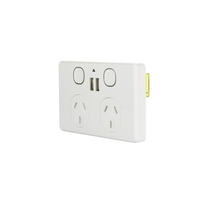 Mercator Ikuu SPPUSB02G | Smart Double Power Point with USB | Zigbee