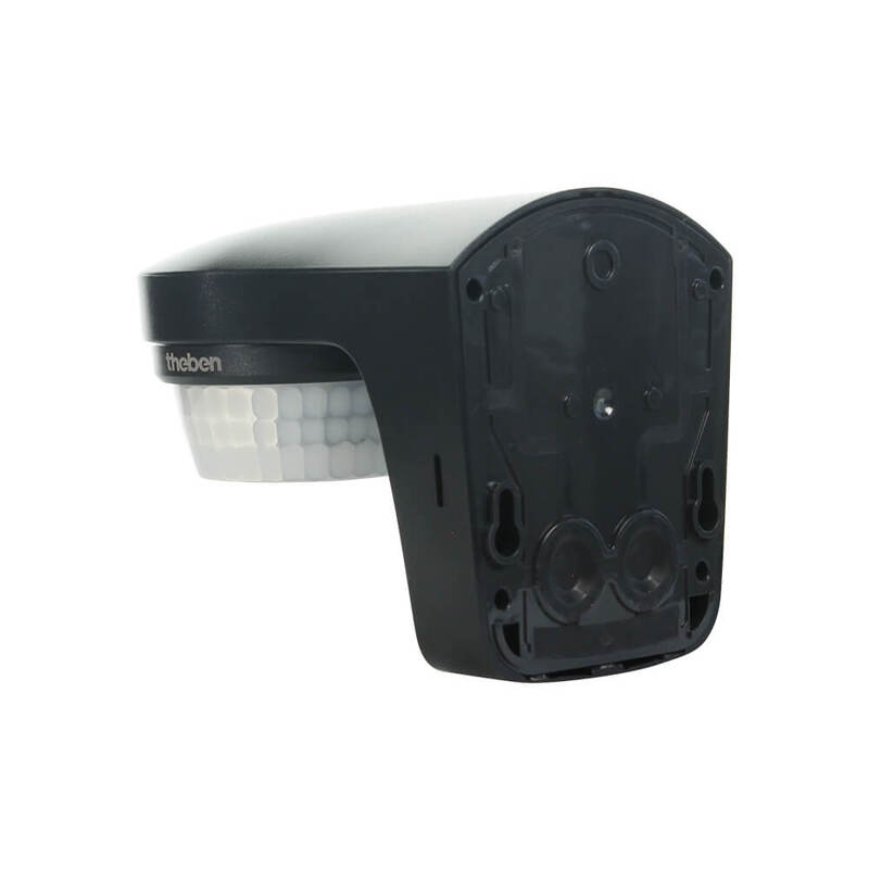 Theben THELUXA-S180-BK | Outdoor Wall PIR Motion Detector 180° IP55 | Black