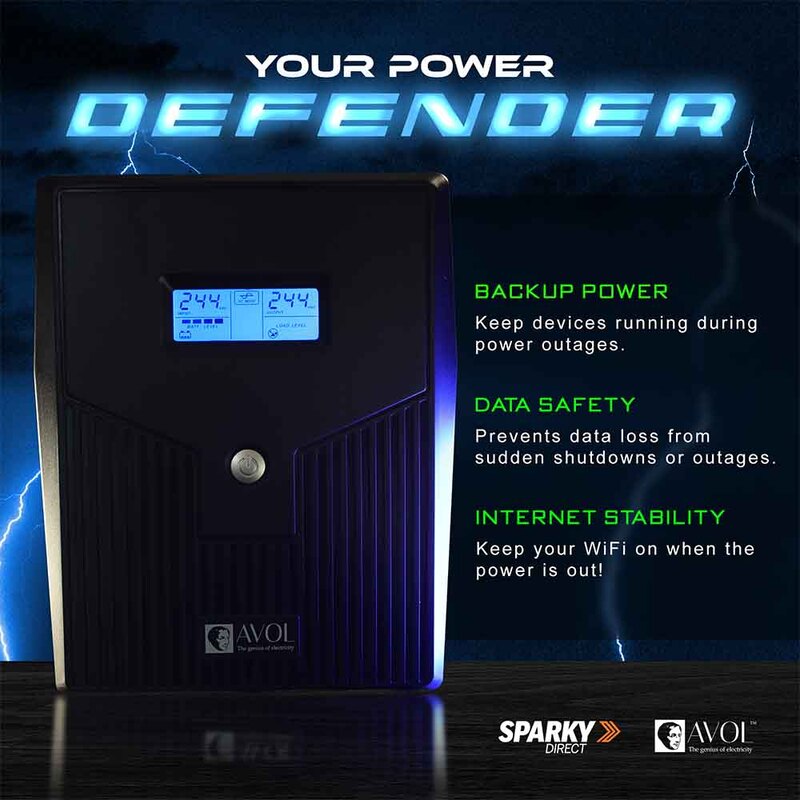 Avol UPS-C1500-L 1500VA | Backup & Protection for Electronics