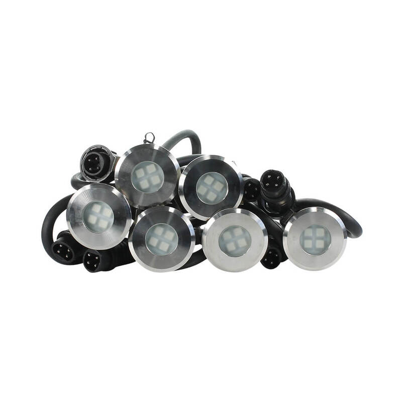 Vibe VB1104-RGB-6KIT | Dimmable Recessed Deck Light x 6 RGB Kit