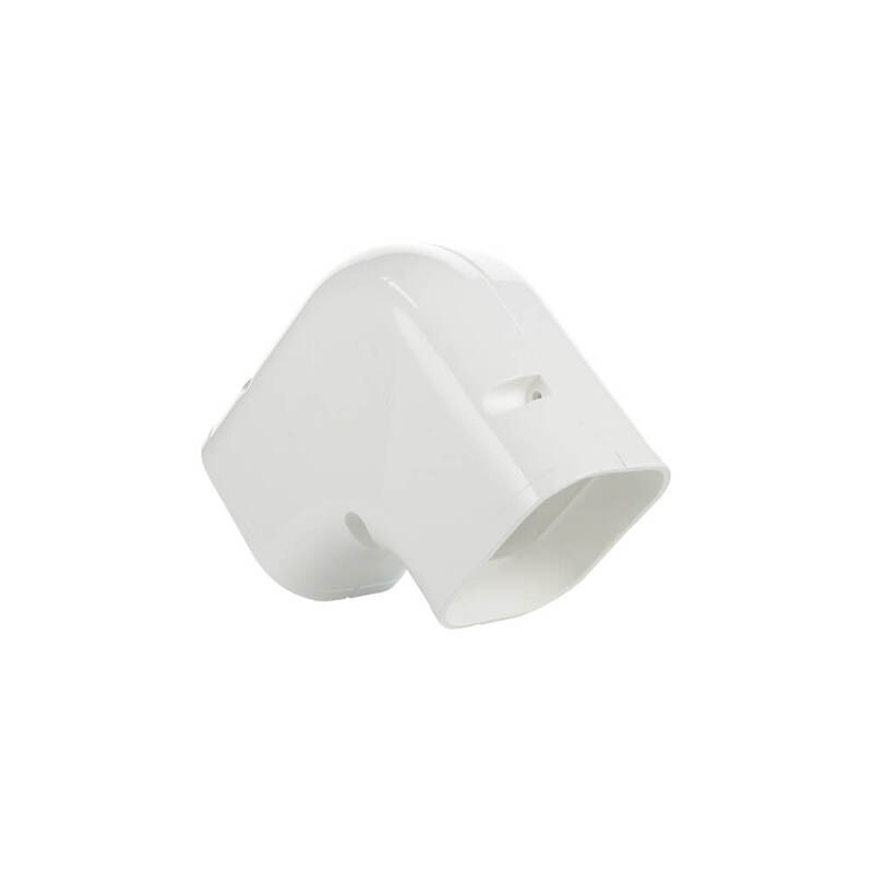 80mm Bend 90° Flat AC Duct Cover | Air Conditioning Duct | Asuka W80FE90