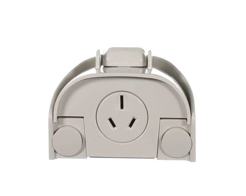 Clipsal WSC227/15-GY | Single Weatherproof GPO 15A IP53 | Grey