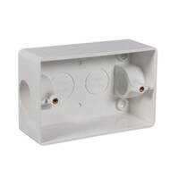 CLIPSAL 238/25 | Solid Mounting Block (25mm Entry) | White