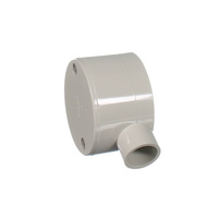 Clipsal 240-20-1-GY | 1 Way 20mm Round Shallow Junction Box