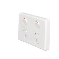 Clipsal C2025D-WE | Double Pole - Double power point GPO 10Amp 250v ...