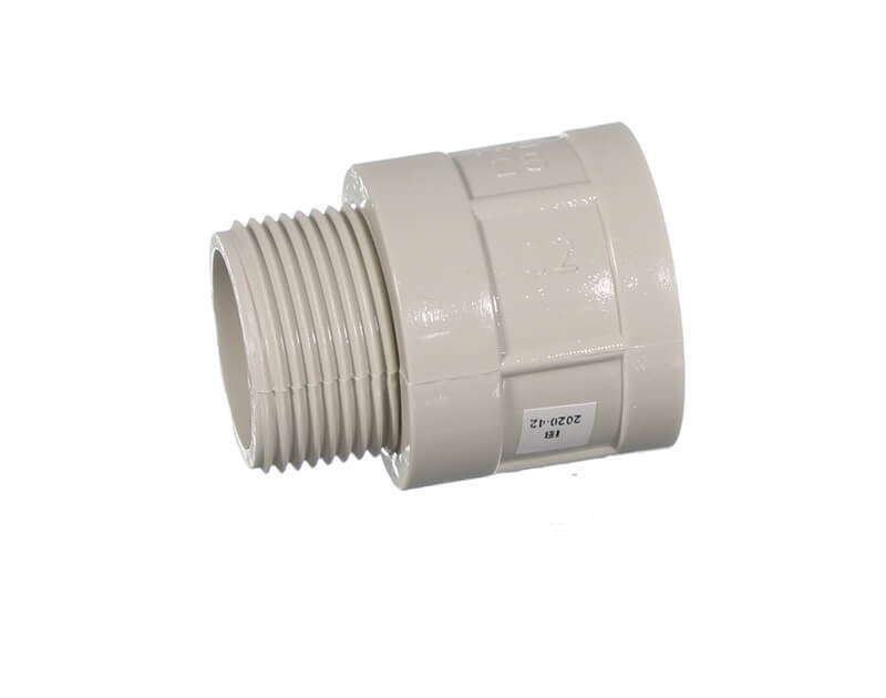 Clipsal 263-32-GY | 32mm Plain to Screwed PVC Conduit Male Coupling