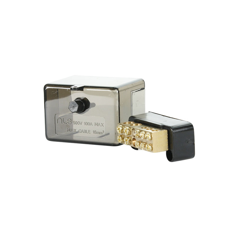 NLS 30037 | 5 Hole Neutral Link Black Housing