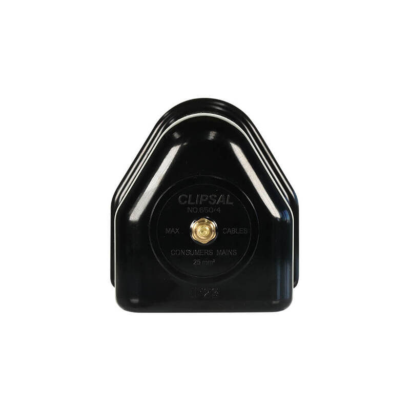 CLIPSAL 650-4BK | Mains Connection Cable Management Box | Black