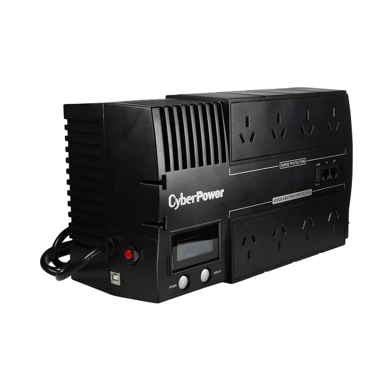 CyberPower BR850ELCD | LCD 850VA UPS | 8 Outlets | Black