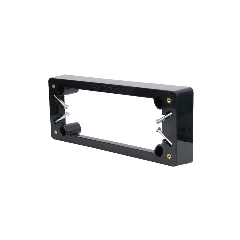 Clipsal C2015D4MB-BK | 4 Gang GPO Mounting Block to suit C2015D4 Black