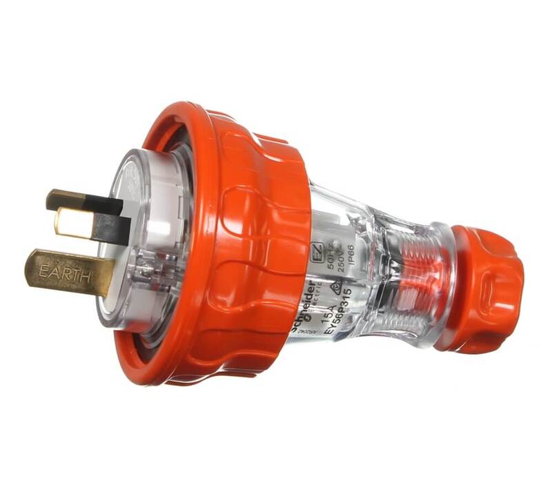 CLIPSAL EY56P315 EASY56 | Plug Straight 3 Flat Pin 15Amp IP66