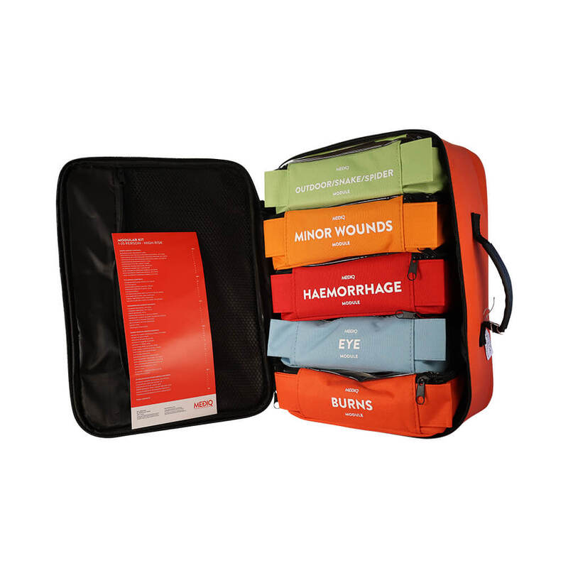 MEDIQ FAMKS | 5 Module First Aid Kit in Soft Pack High Risk | 257 Pieces