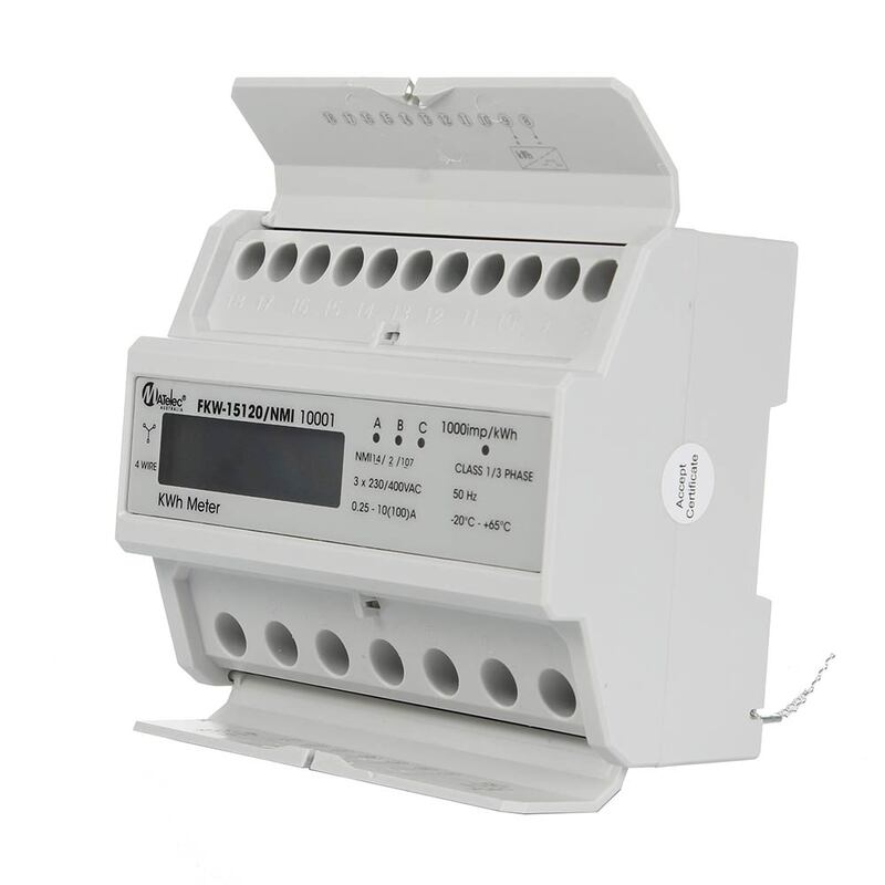 Matelec FKW-15120-NMI | 3 Phase 100Amp KW Hour Meter | NMI Approved