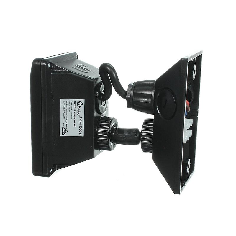 Matelec FMS-15000-B | Adjustable 3 Wire Infrared Motion Sensor IP66 Black