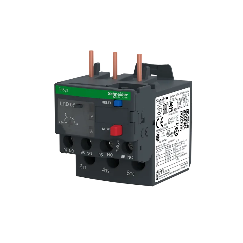 Schneider Electric TeSys LRD08 | Thermal Overload Relay 2.5 - 4 Amps