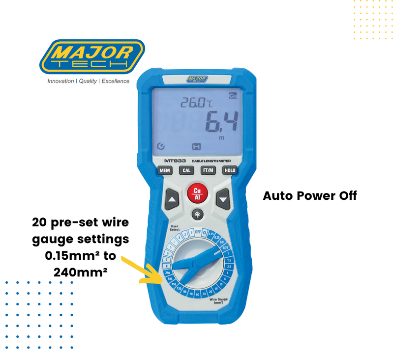 Major Tech MT933 | Cable Length Meter
